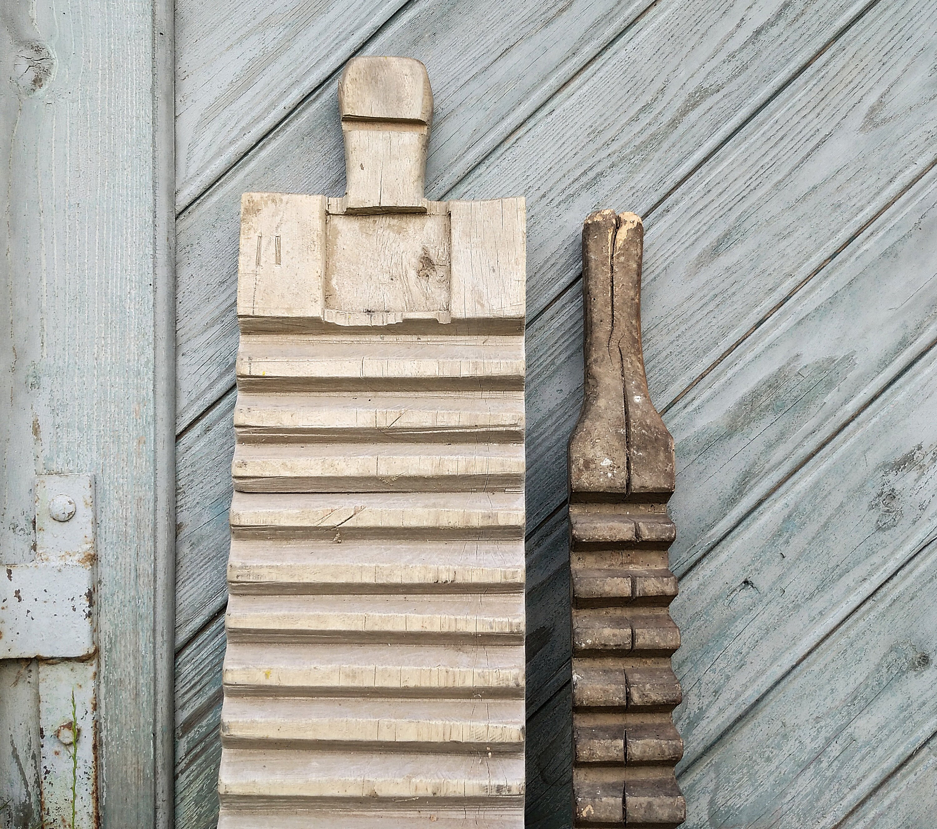 Antique Mangle Board Set Primitive Wood Wall Decor 1920s Farmhouse ...