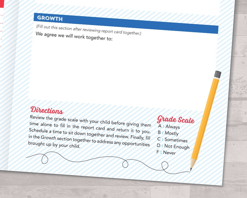 A Kid's Report Card for Parents - (A4 or Letter) PRINTABLE - Etsy