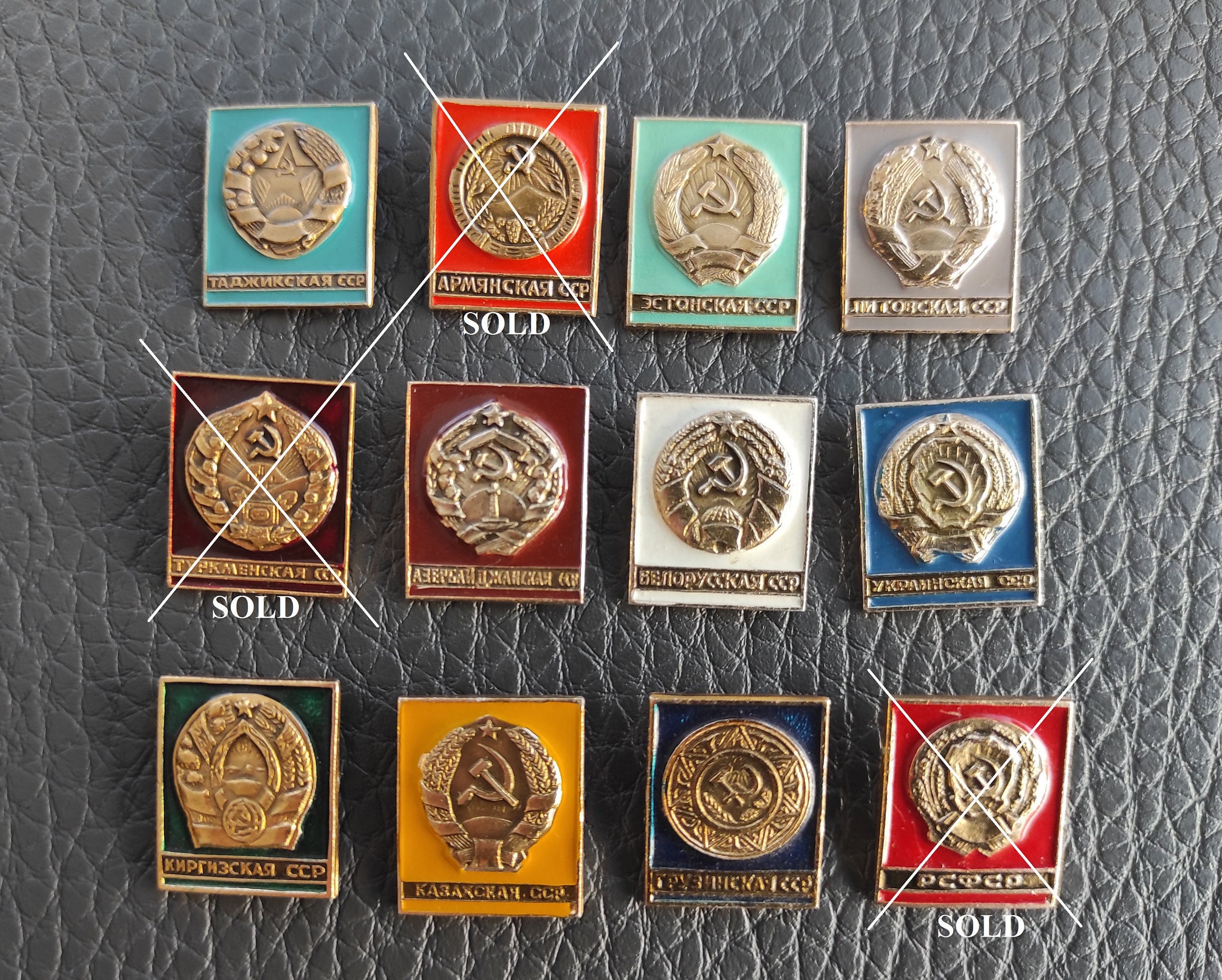 USSR Coat of Arms Soviet republics Soviet Azerbaijan Soviet | Etsy