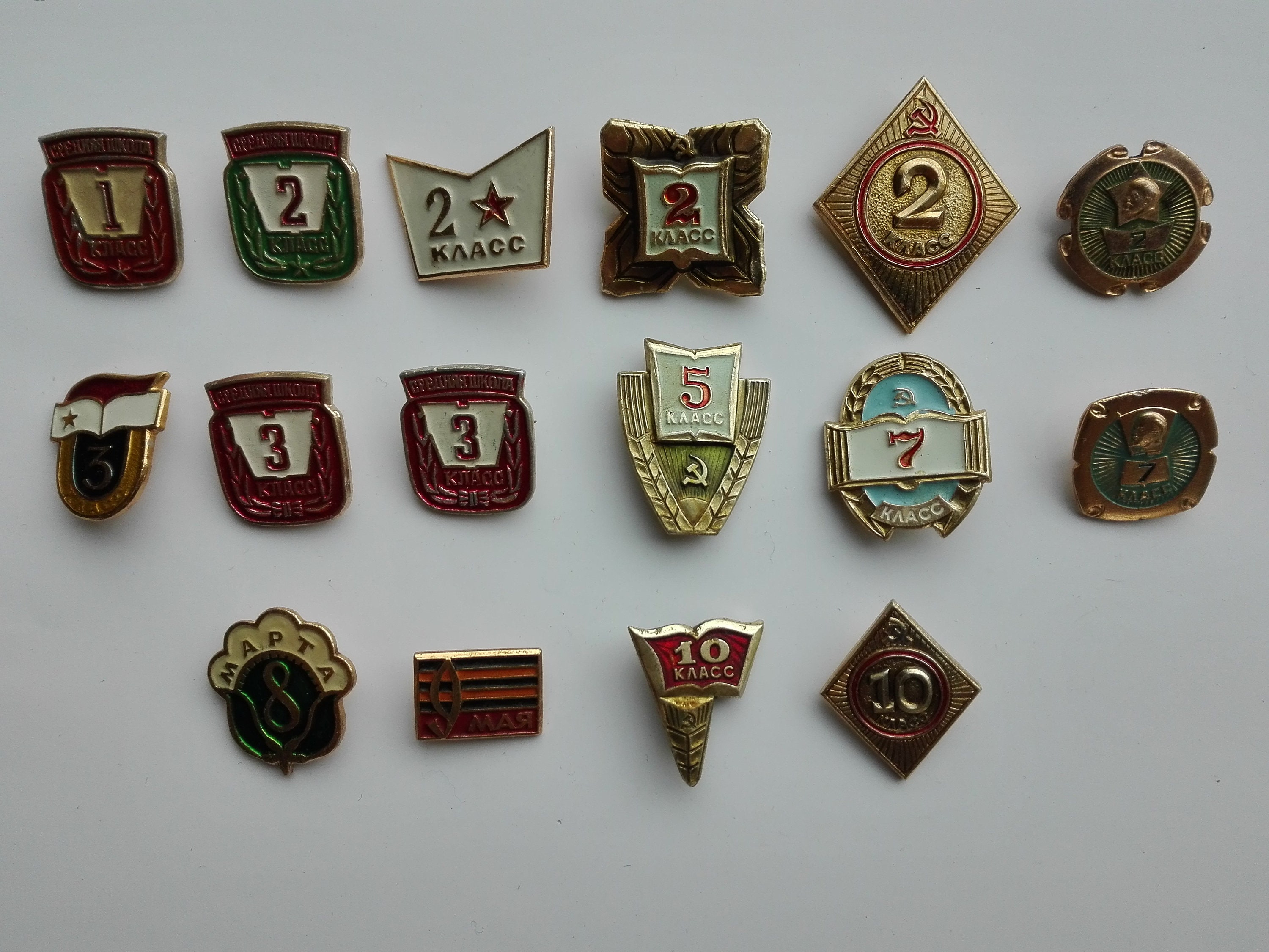 1 to 10 Numbers Badges With Numbers 1 2 3 5 7 8 9 10 - Etsy