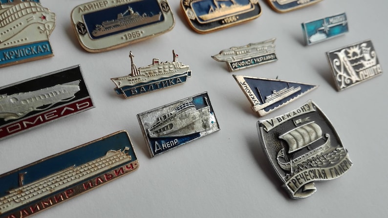 Badges With Ships, White Ships, Sailing Ships, Galleon, Soviet Badges ...