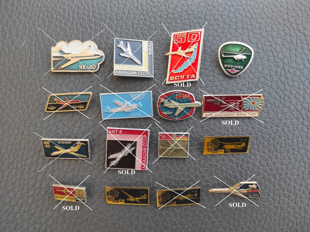 Avio Airplanes Soviet Badges Airplanes Badges With - Etsy