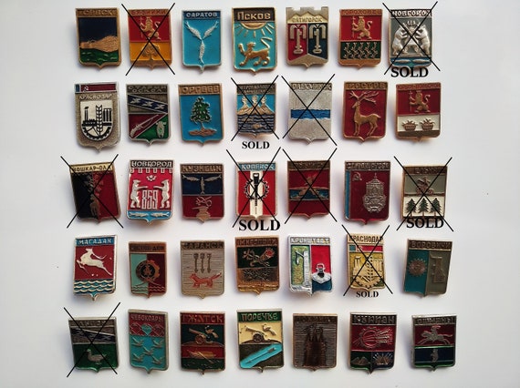 Soviet Label Pins Russia Label Pins Russia Badges Label - Etsy