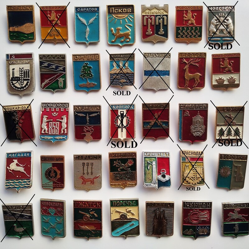 Russian Pin Badge - Etsy