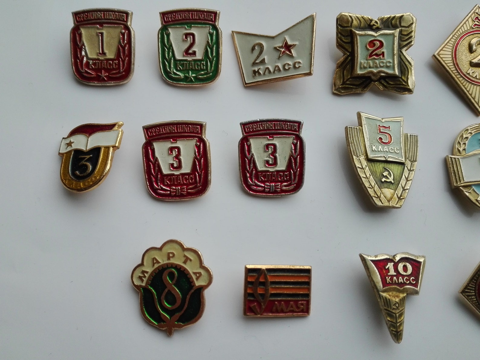 1 to 10 Numbers Badges With Numbers 1 2 3 5 7 8 9 10 - Etsy