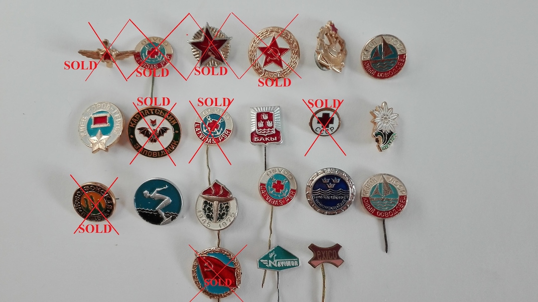Soviet Pins, Different Soviet Pins, Nice Beautiful Pins, Pins, Small ...