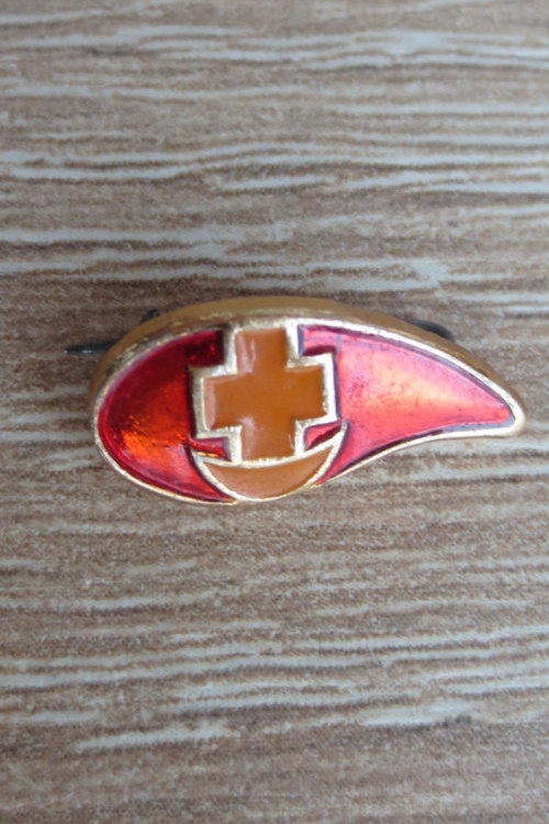 Blood Drop, Badge, Pin, Soviet Pin Badges, Medical Badge, Medical ...