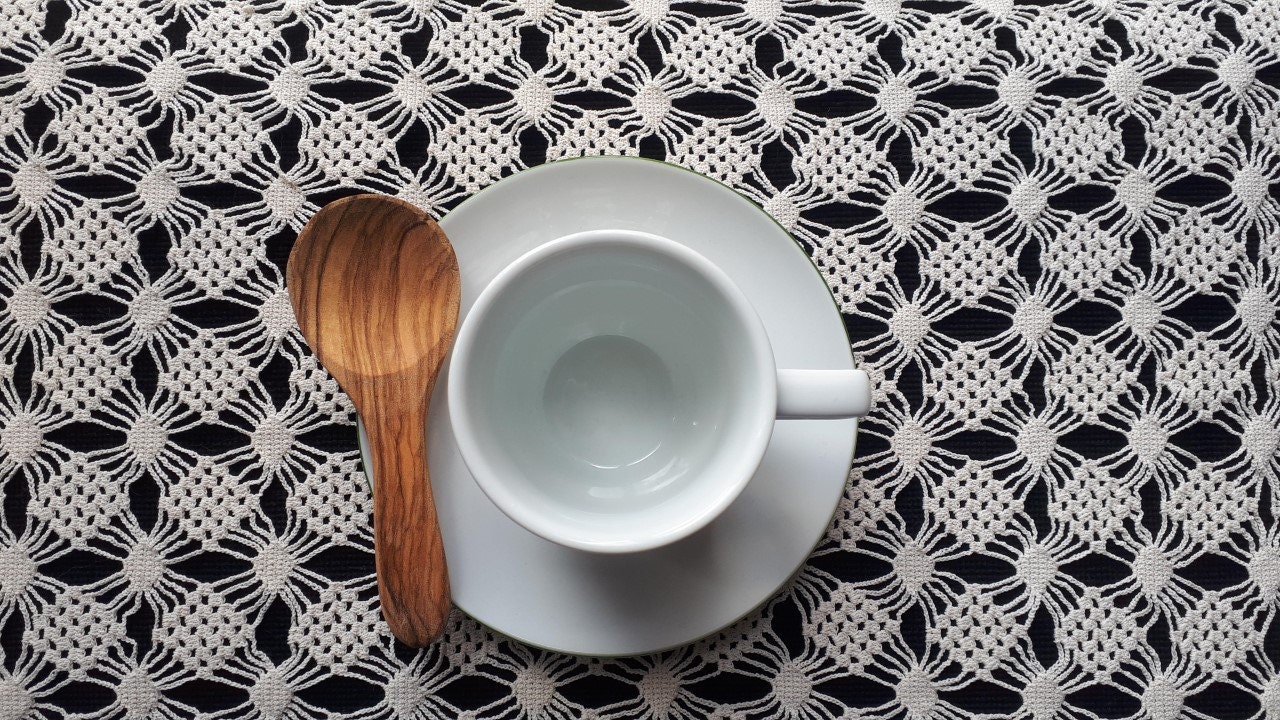 Small Olive Wood Spoon for Appetizers, Amuse, Tapas Coffee Tea Herbs ...
