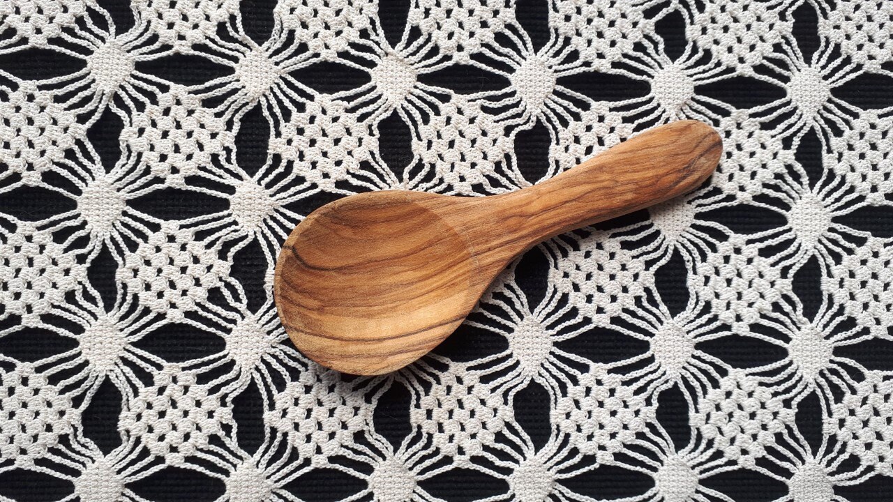 Small Olive Wood Spoon for Appetizers, Amuse, Tapas Coffee Tea Herbs ...