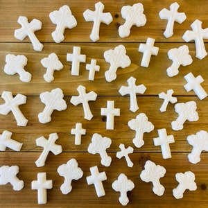 50 Homemade Cross Shaped Soaps, Perfect Party Favors for Wedding ...