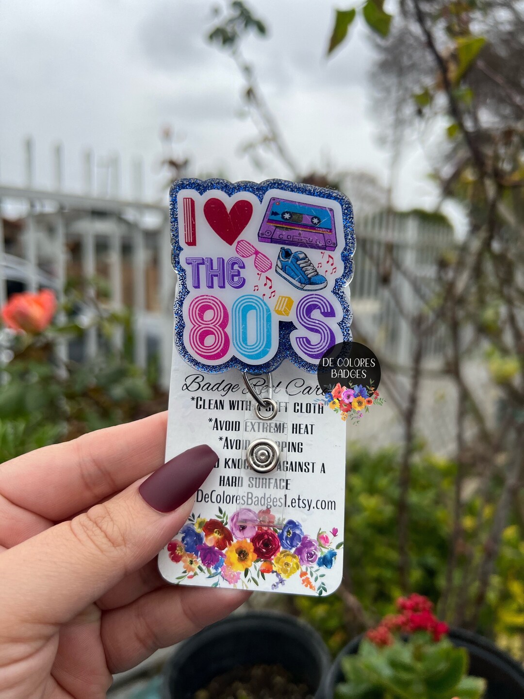 Retro Nurse Badge, 80s Nostalgia Badge, Badge Holder, Boy Band Badge ...