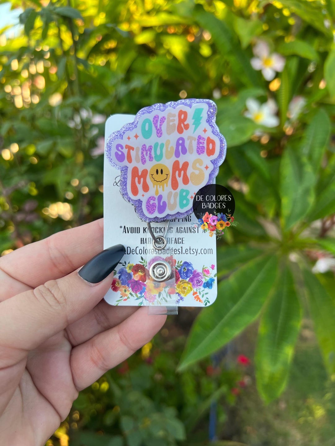 Over Stimulated Moms Club Badge, Over Stimulated Moms Badge, Retro ...