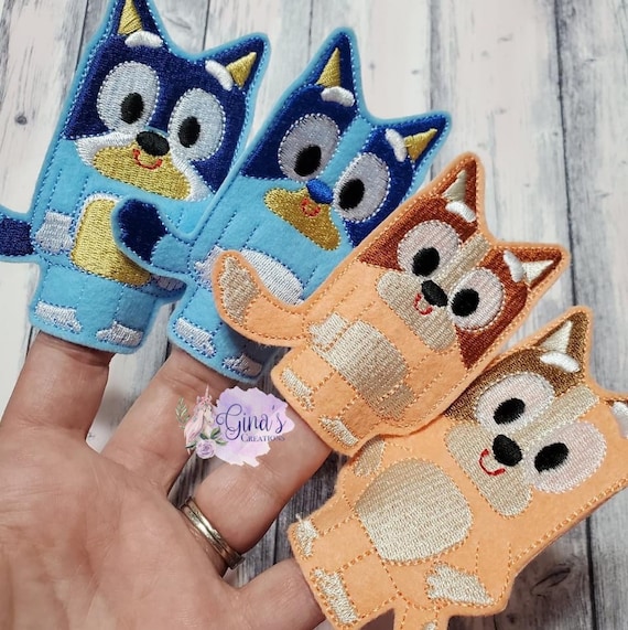 Bluey Finger Puppets Bluey Party Decorations Blue Dog Finger - Etsy ...