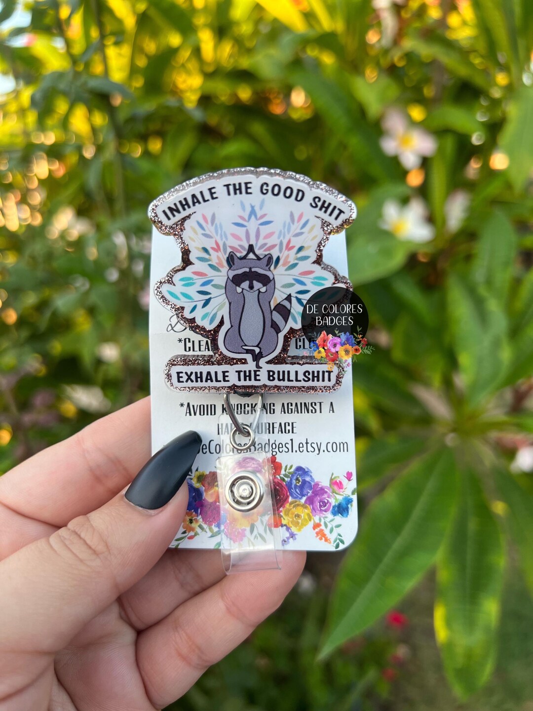 Inhale the Good Shit Exhale the Bullshit, Meditation Badge, Namaste ...