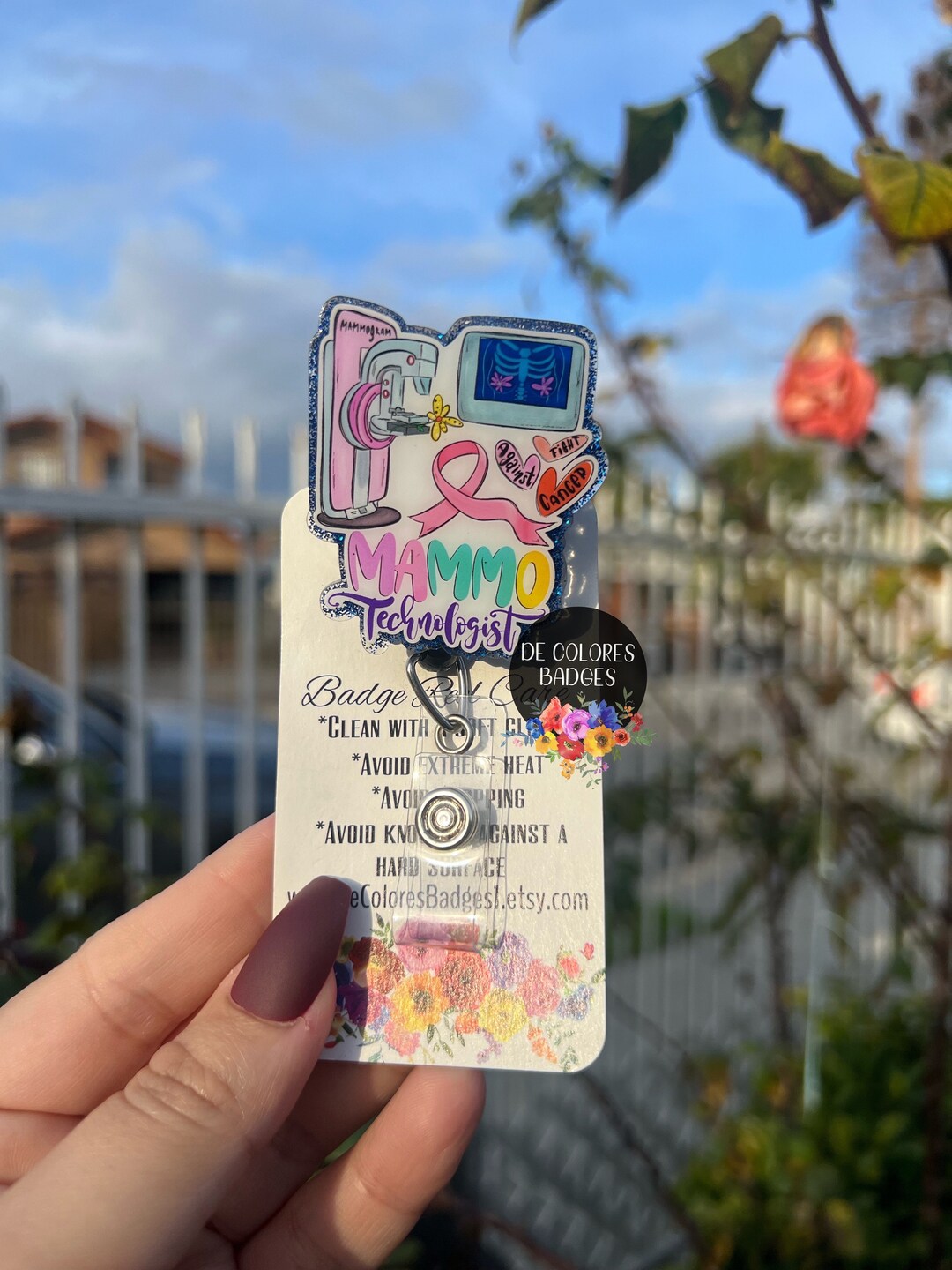 Mammography Technologist Badge Reel Mammography Nurse Badge Mammography ...