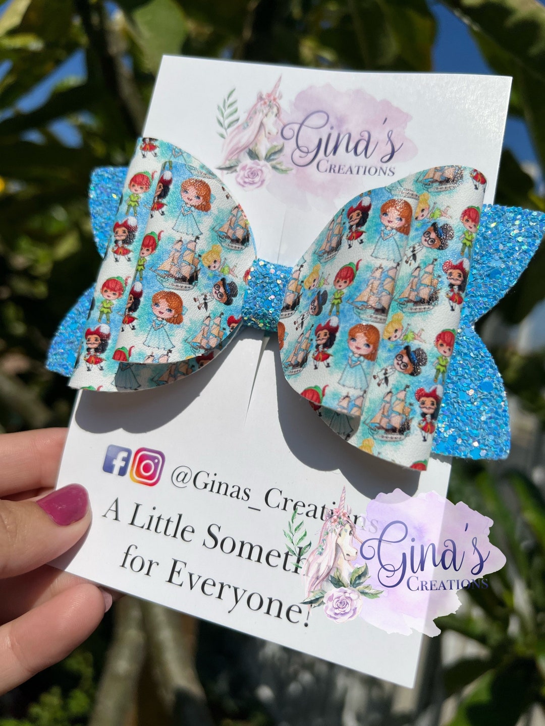 Tinkerbell Green and Purple Fairy Chunky Glitter and Tulle Hair Bow ...