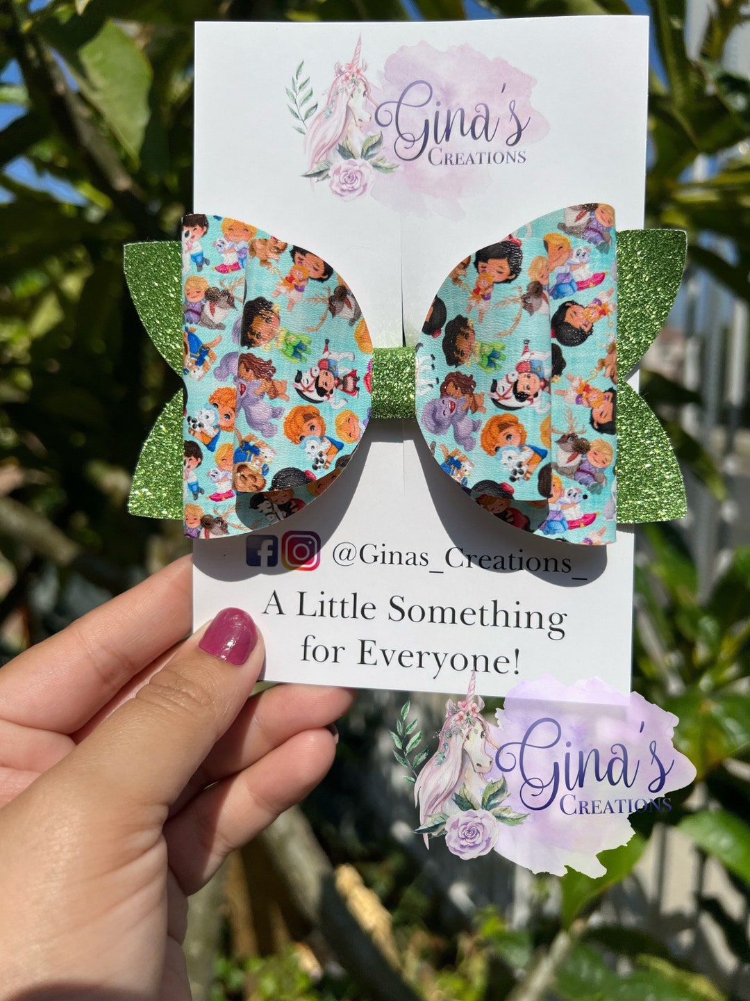 Disney Princess Hair Bow, Disney Bow, Floral Bow, Fable Bow, Belle Bow ...