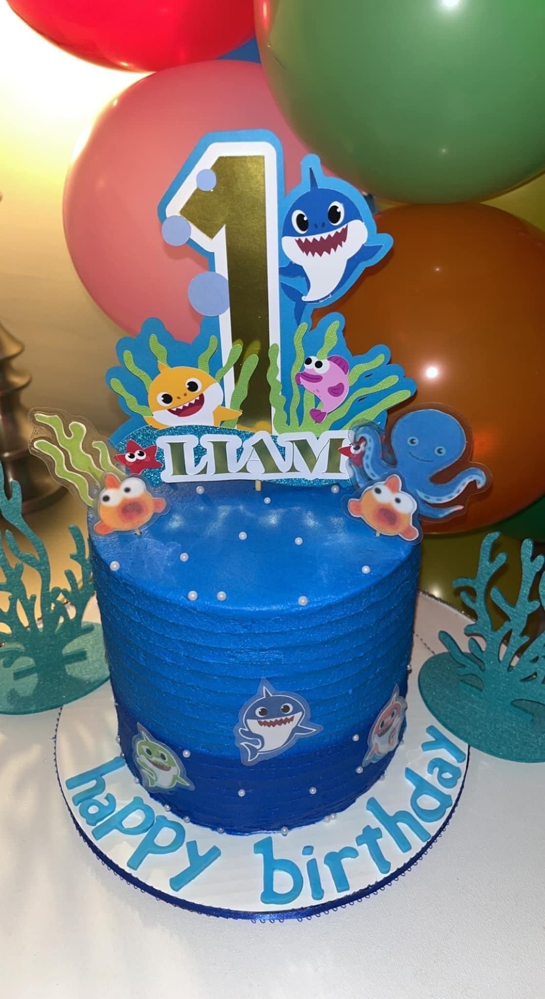 Baby Shark 1st Birthday Cake Topper - Etsy Canada