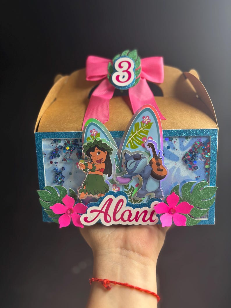Lilo & Stitch Party Favor Gable Boxes - Etsy