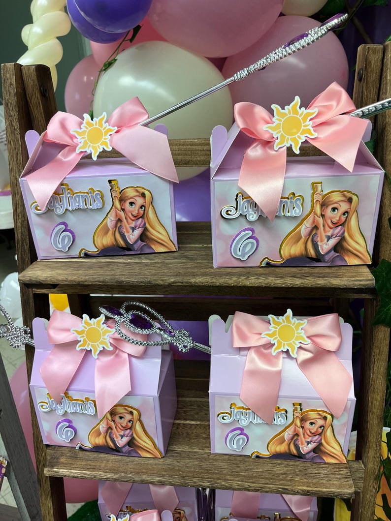 Princess Rapunzel Tangled Party Favor Boxes - Etsy