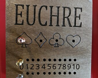 Hand Made Euchre Score Board - Etsy