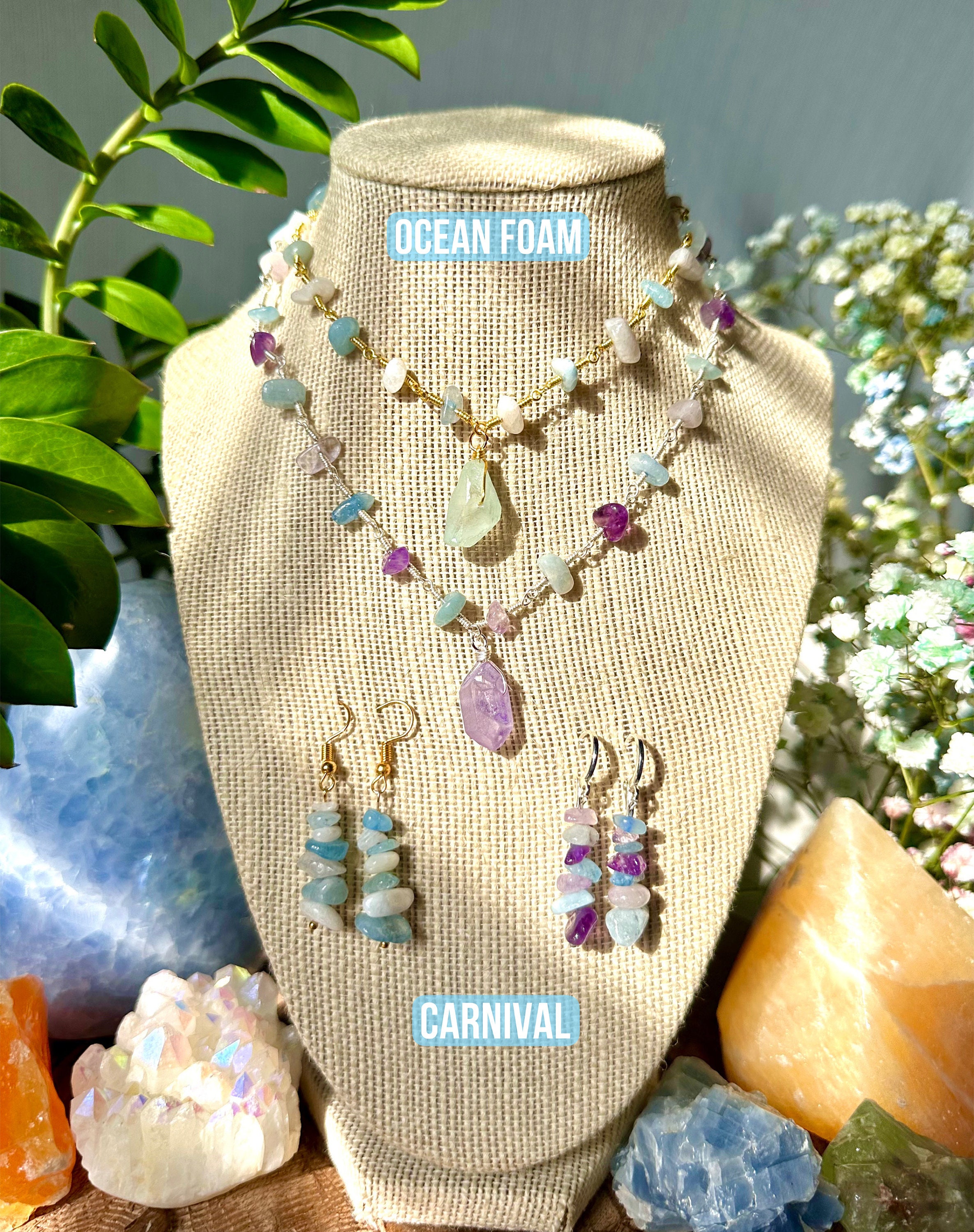 Summer Collection: Crystal Chip Jewelry Set - Etsy