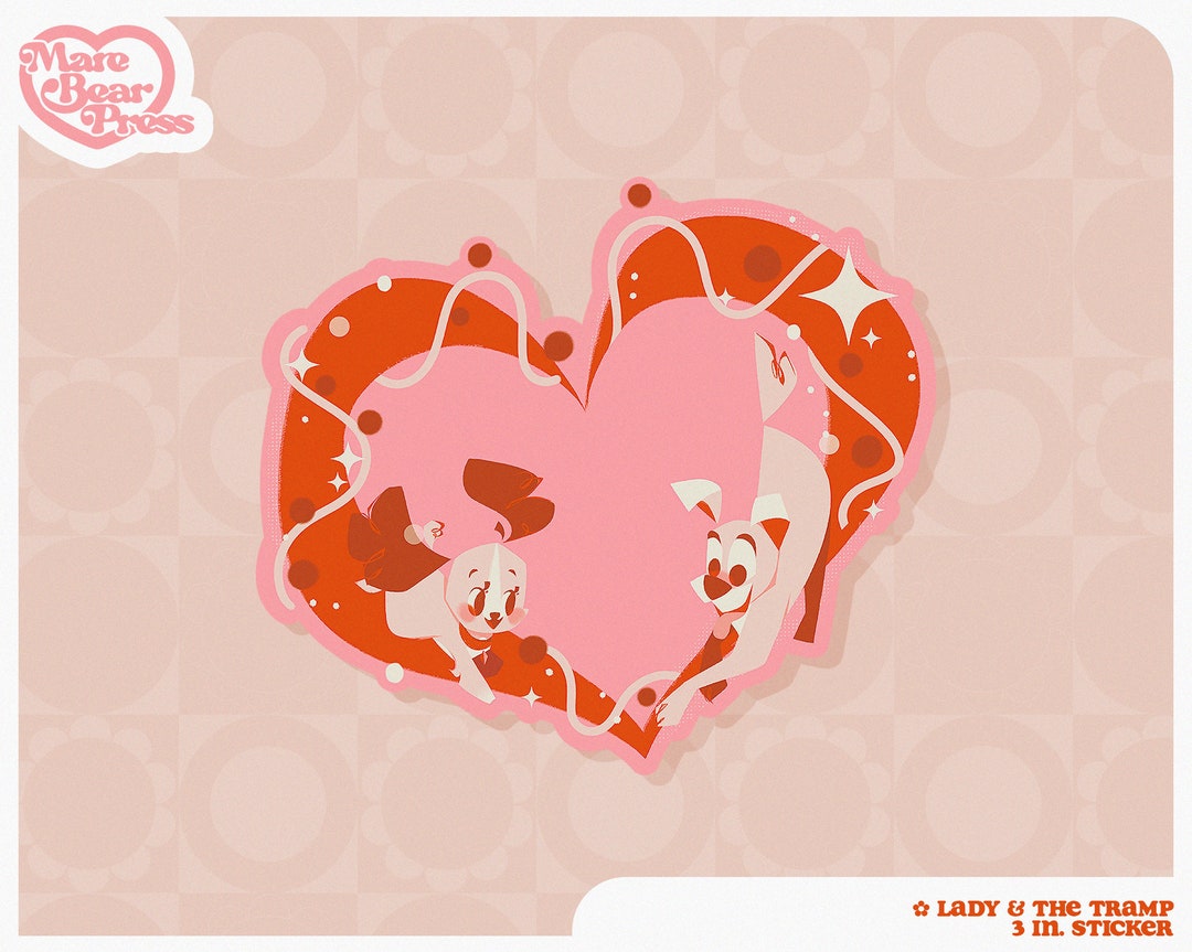 Lady & the Tramp - 3 In. Sticker - Stickers for Bullet Journal, Water ...