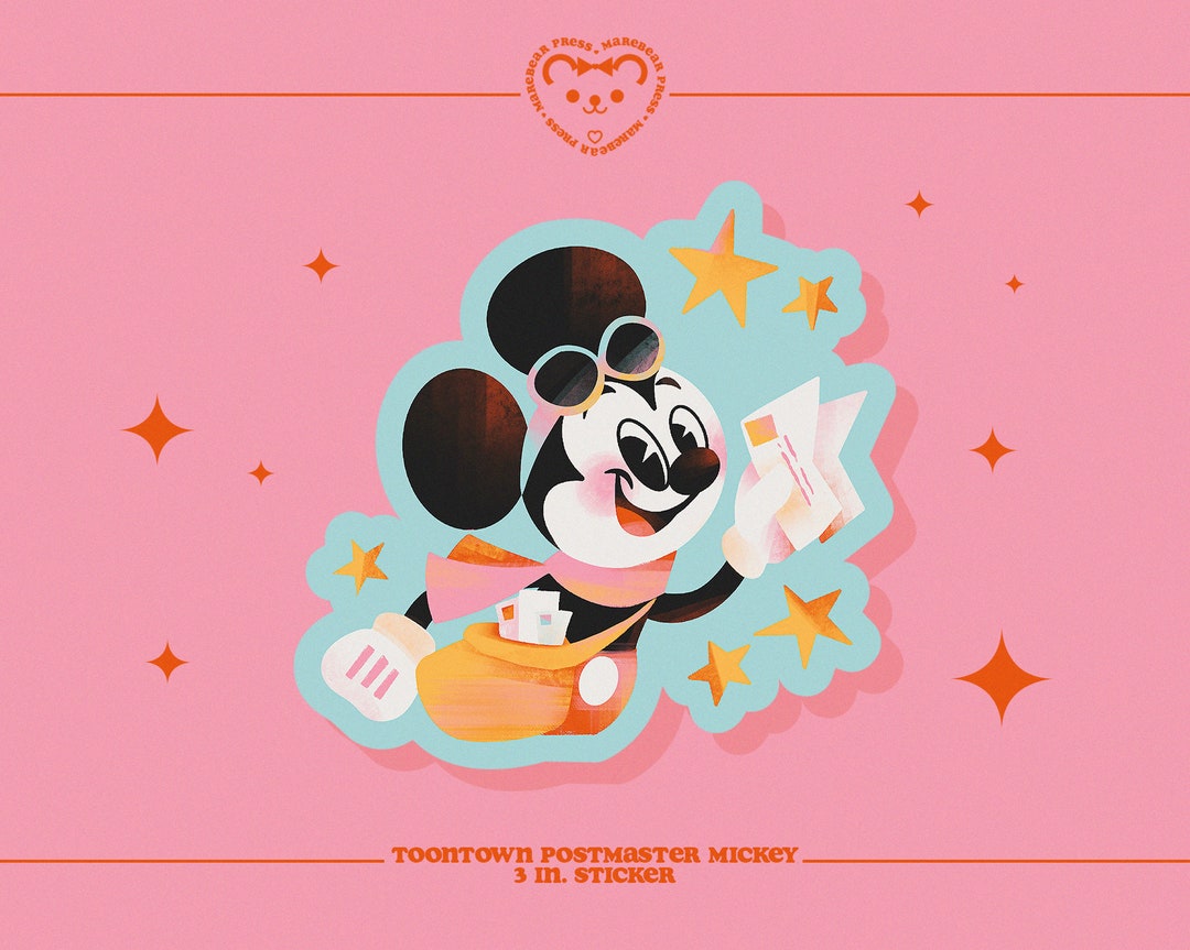 Toontown Post Mickey - 3 In. Sticker - Stickers for Bullet Journal ...