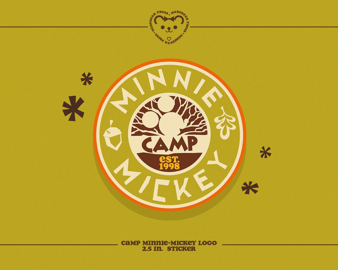 Camp Minnie-mickey - 3 In. Sticker - Stickers for Bullet Journal, Water ...