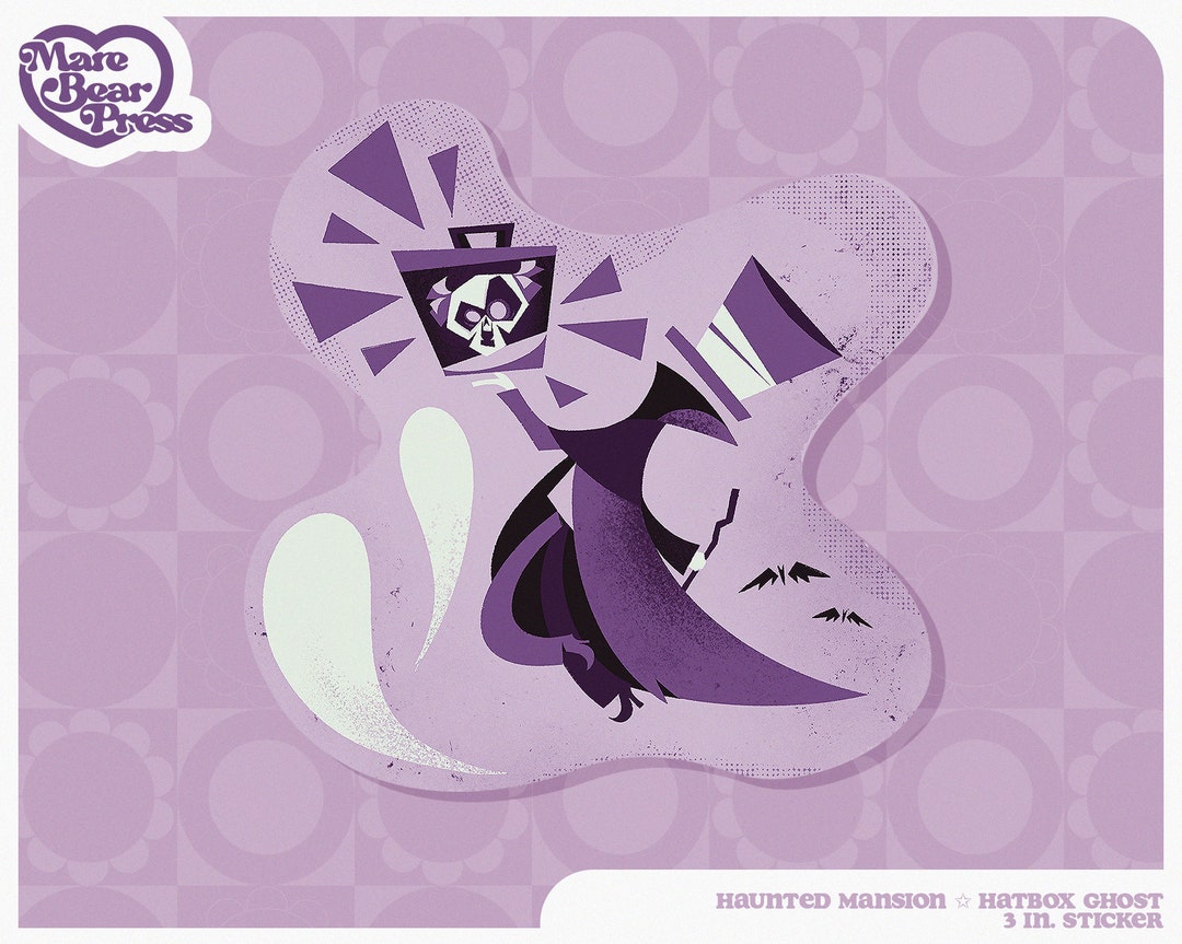 Hatbox Ghost 3 In. Sticker Stickers for Bullet Journal, Water Bottles ...