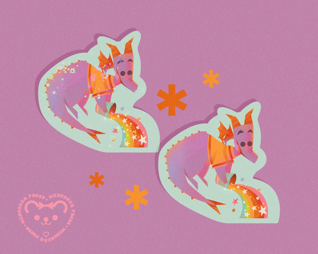 Rainbow Figment - Sticker - Stickers for Bullet Journal, Scrapbooks ...