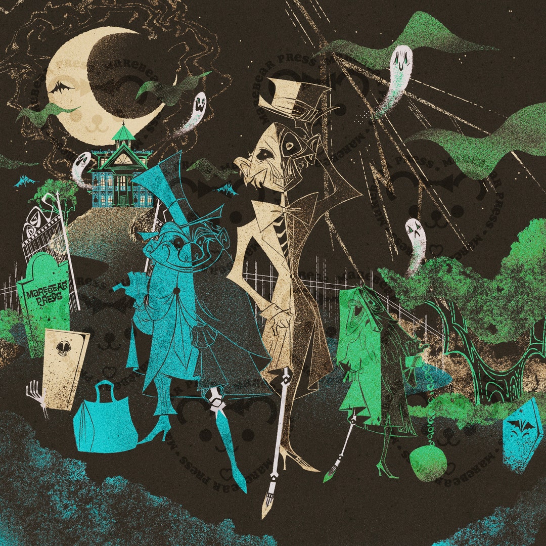 It Happened One Night Disney Haunted Mansion Art Print - Etsy