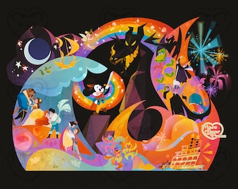 Festival of Fantasy Parade Poster Disney Attraction Poster Disney World ...