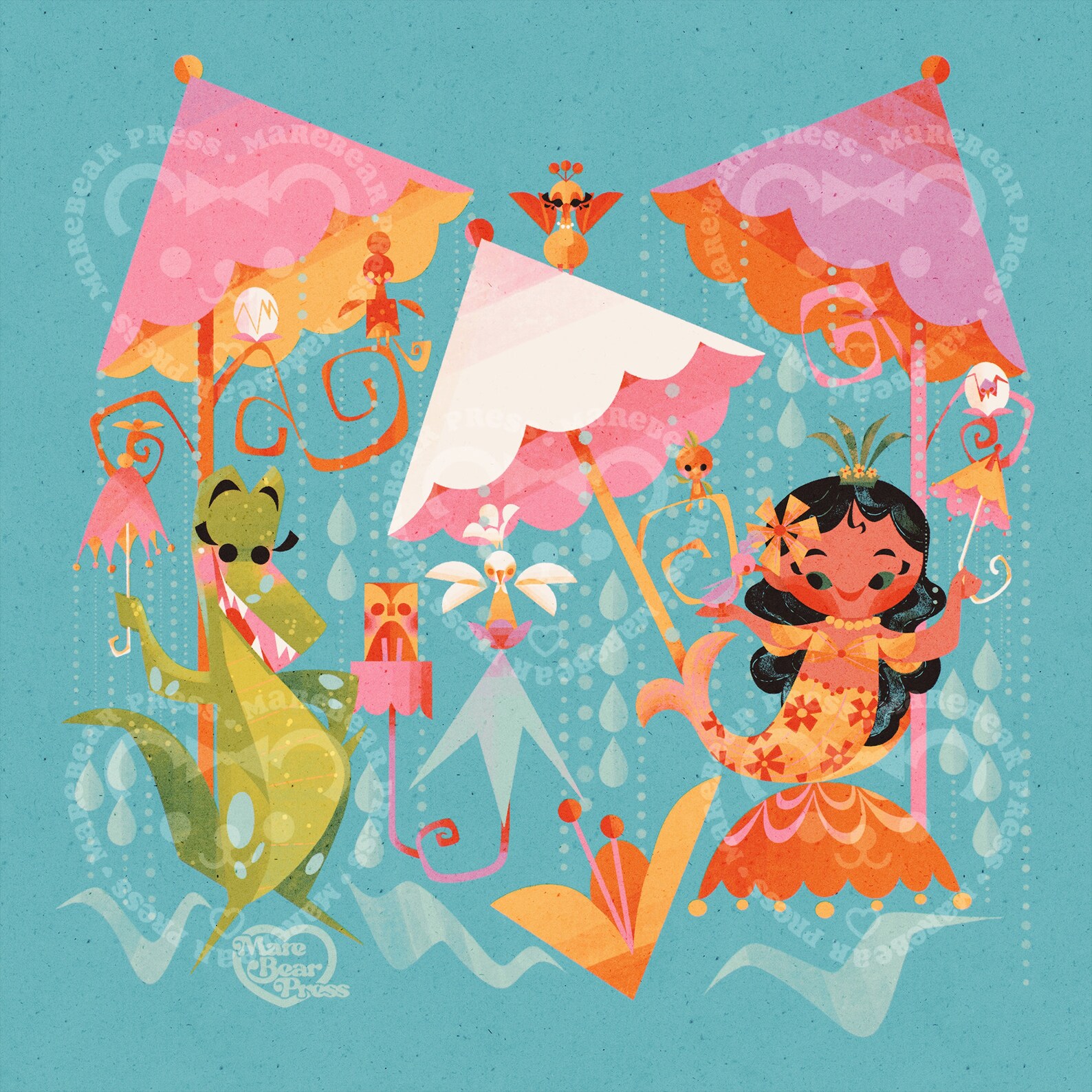 It's a Small World Mermay Collection - Art Print - Inspired by ...