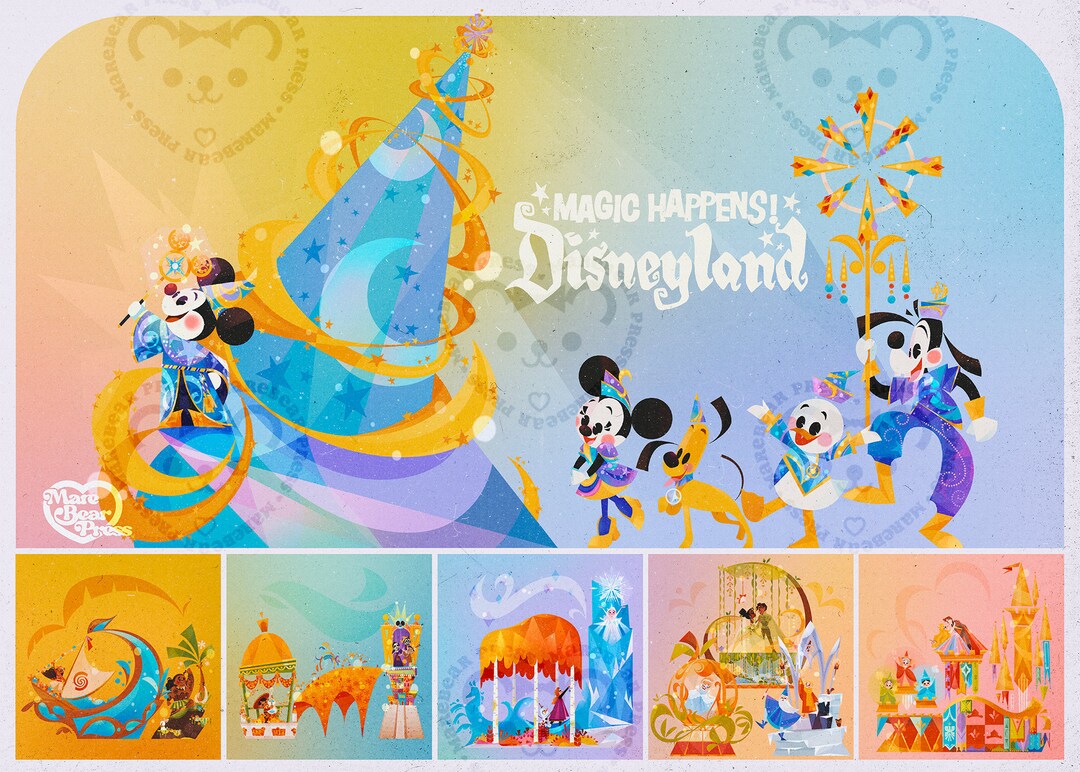 Calling All Dreamers - Art Print - Inspired by Disneyland Magic Happens ...