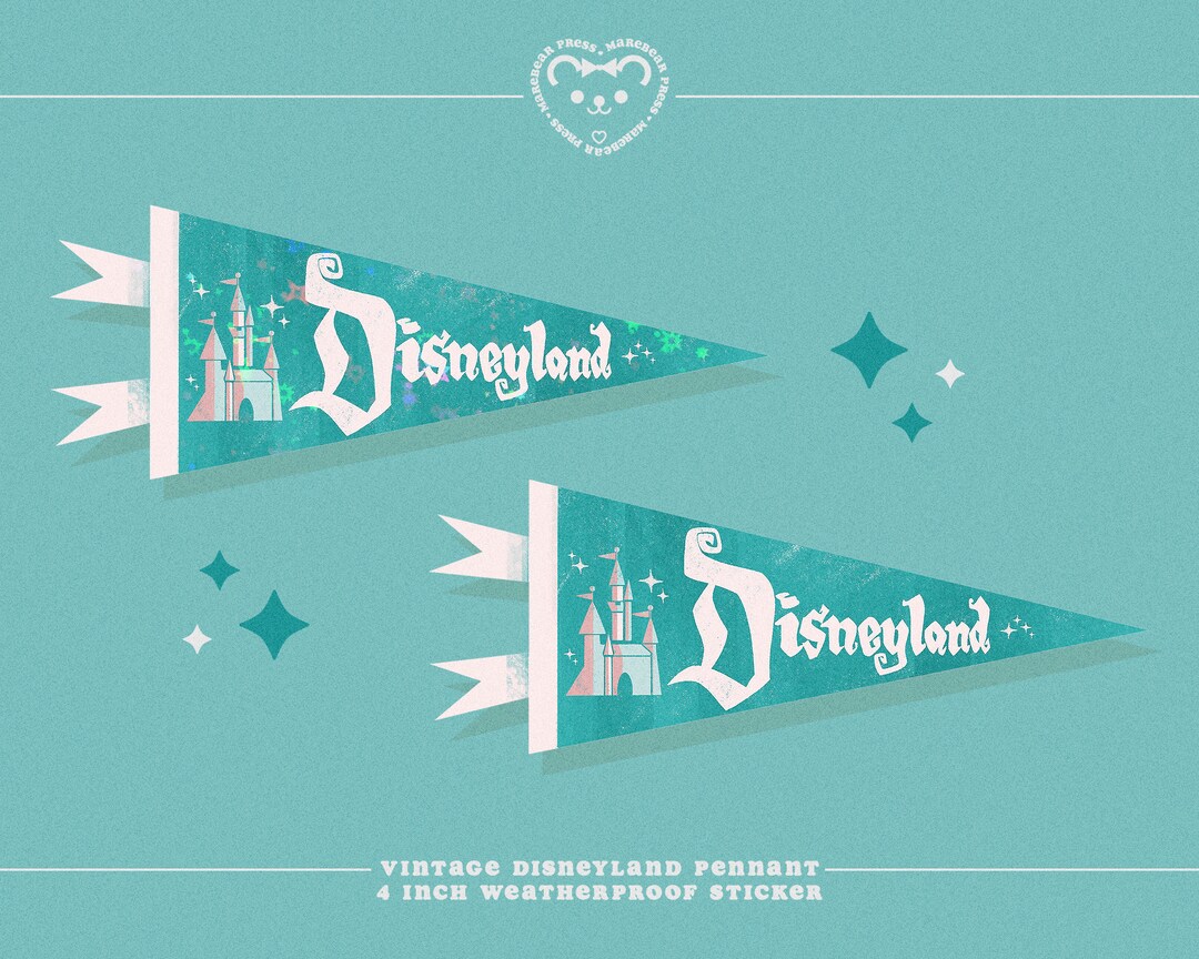 Disneyland Pennant - Sticker - Stickers for Bullet Journal, Scrapbooks ...