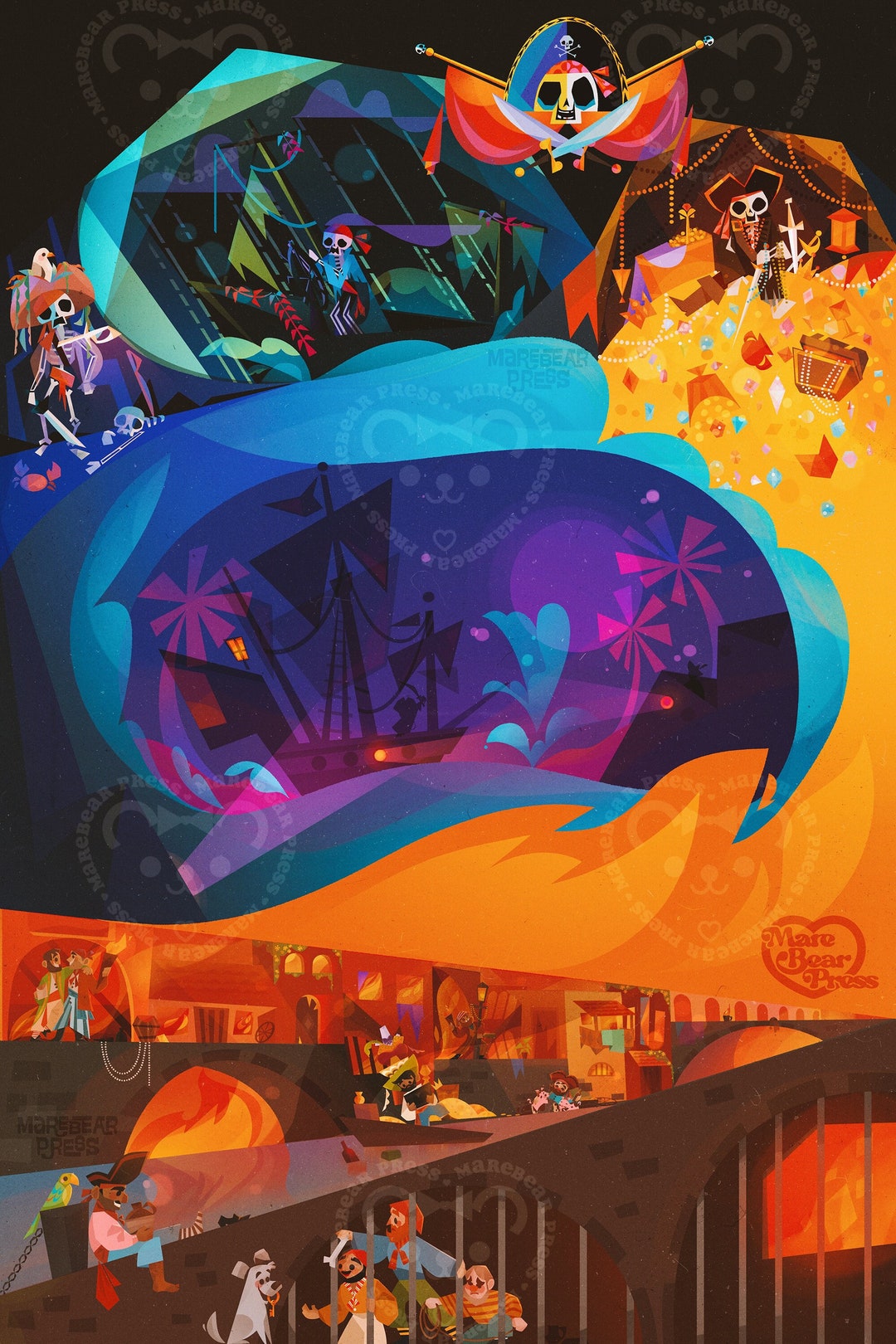 A Pirates Life for Me - Art Print - Inspired by Disneyland's Pirates of ...