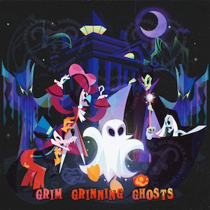 Grim Grinning - Halloween Art Print - Inspired by Disneyland & Disney ...