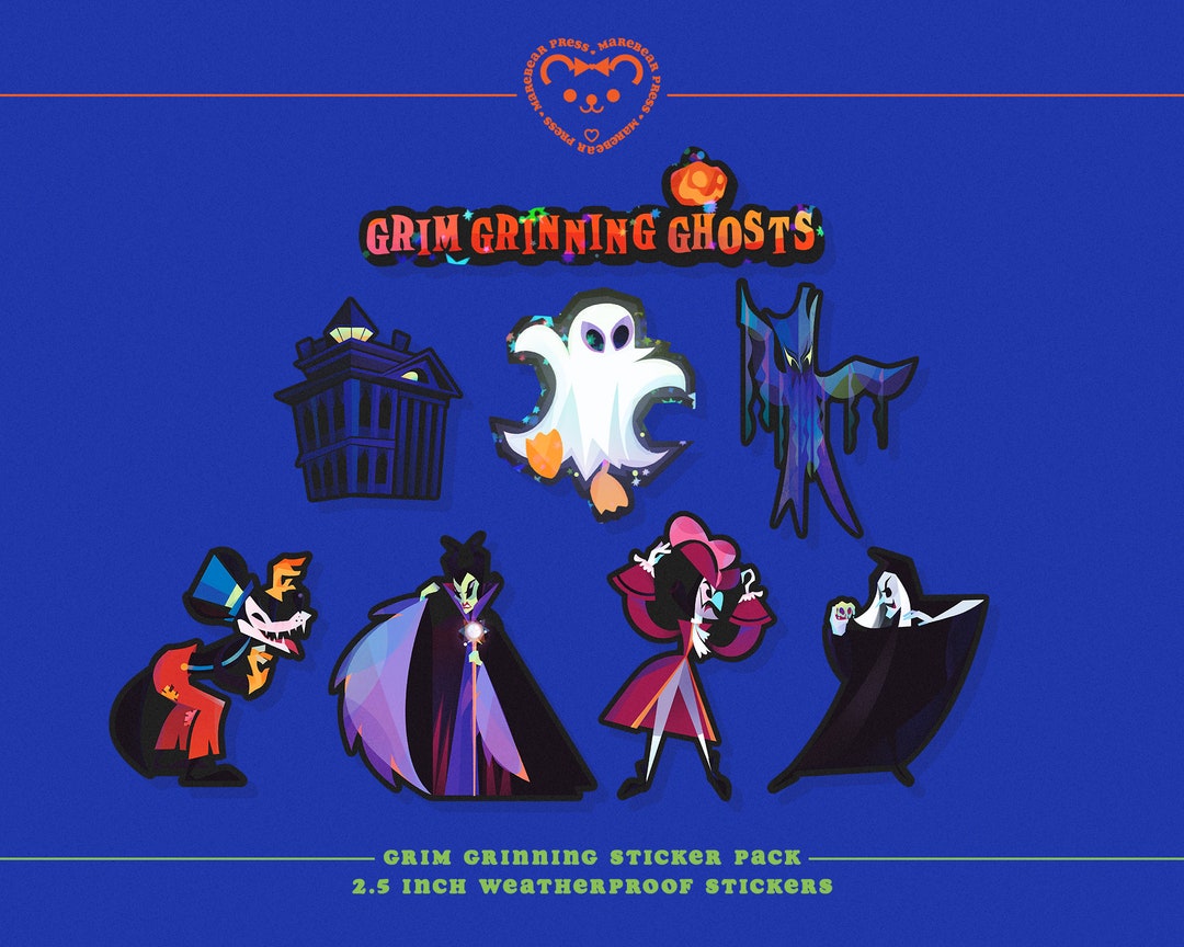 Grim Grinning - Halloween Sticker Pack - Stickers for Bullet Journal ...
