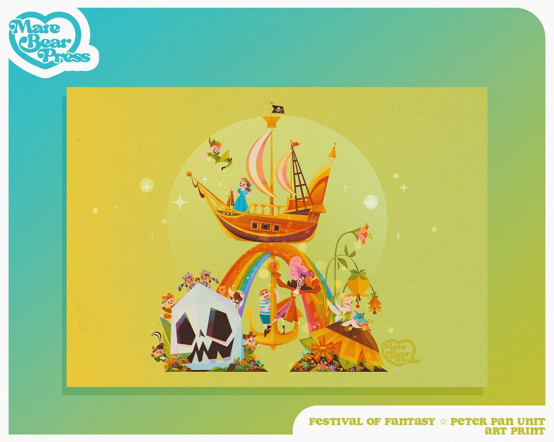 Shining Magically (peter Pan Unit) - Art Print - Inspired by Disney's ...