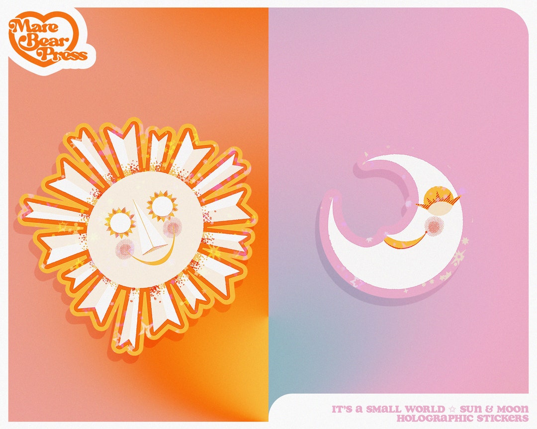 There is Just One Moon and One Golden Sun - Stickers - Etsy