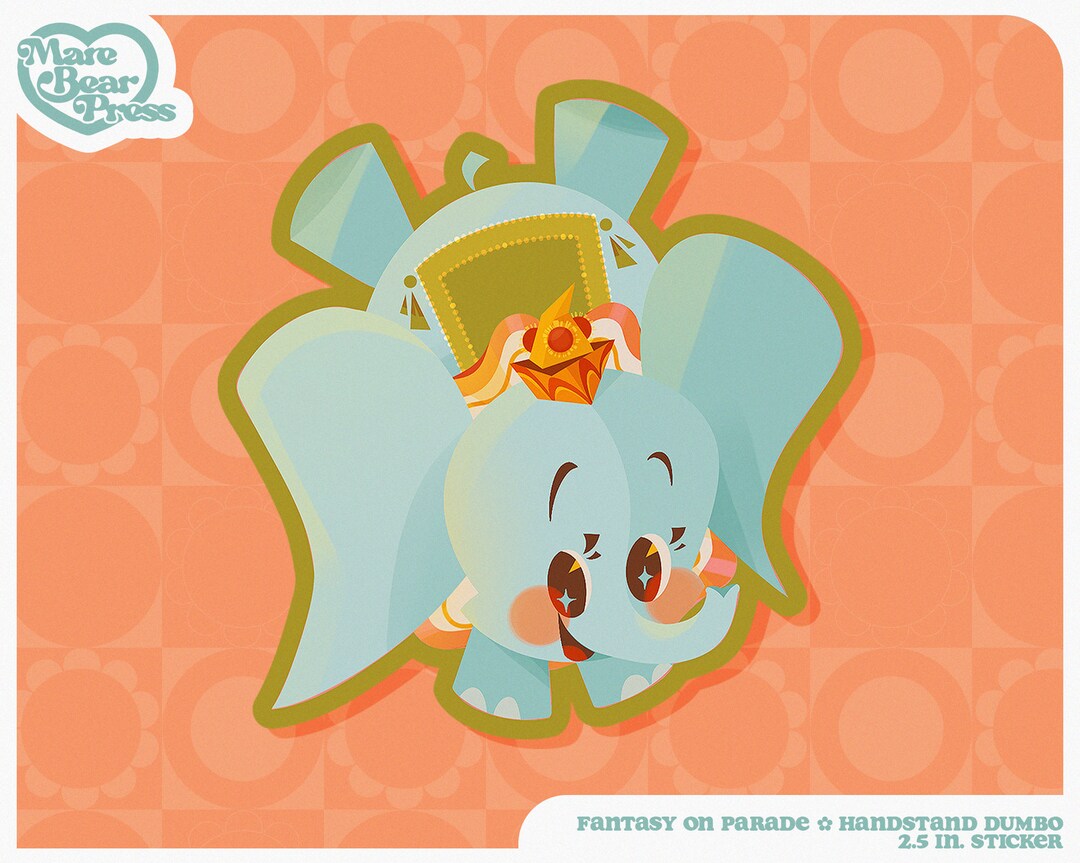 Dumbo - 2.5 In. Sticker - Stickers for Bullet Journal, Water Bottles ...