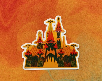 Haunted Castle Sticker - Etsy