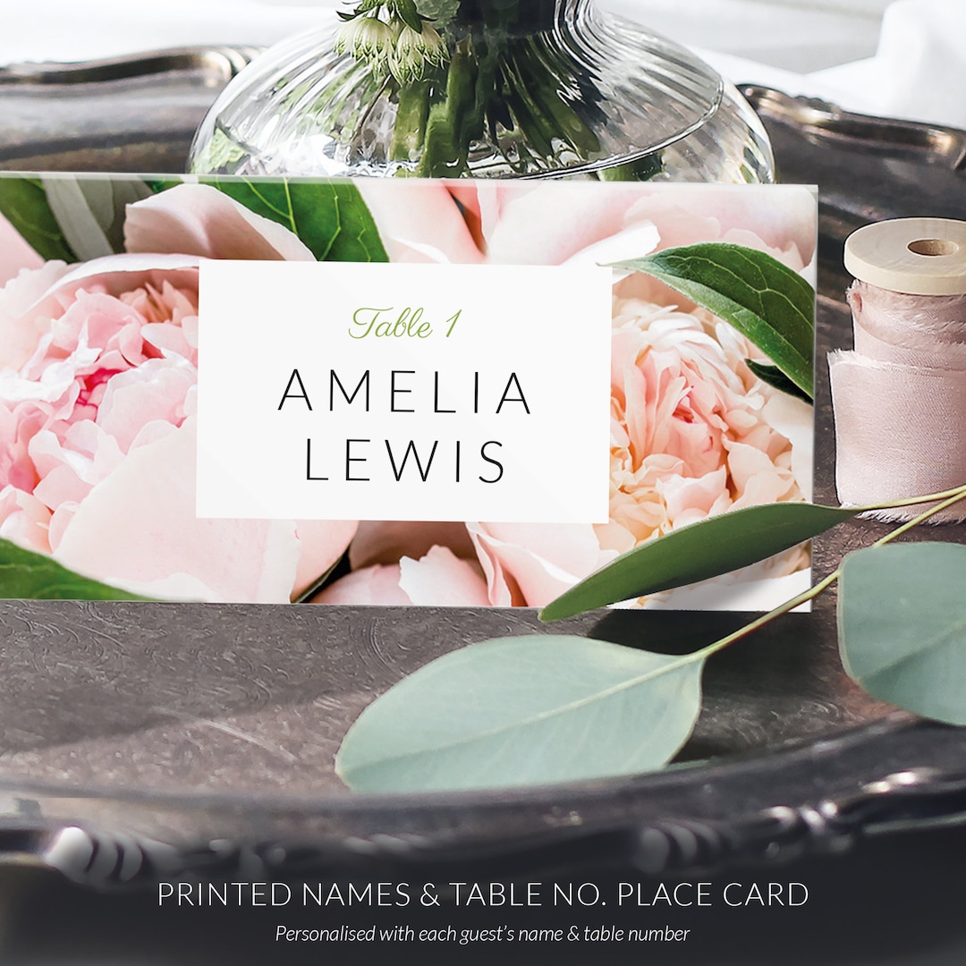 Table Name Cards, Wedding Place Cards, Marque Place Mariage, Escort ...