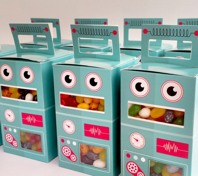 Robot Welcome Sign & Directional Signs Kids Birthday Party | Etsy