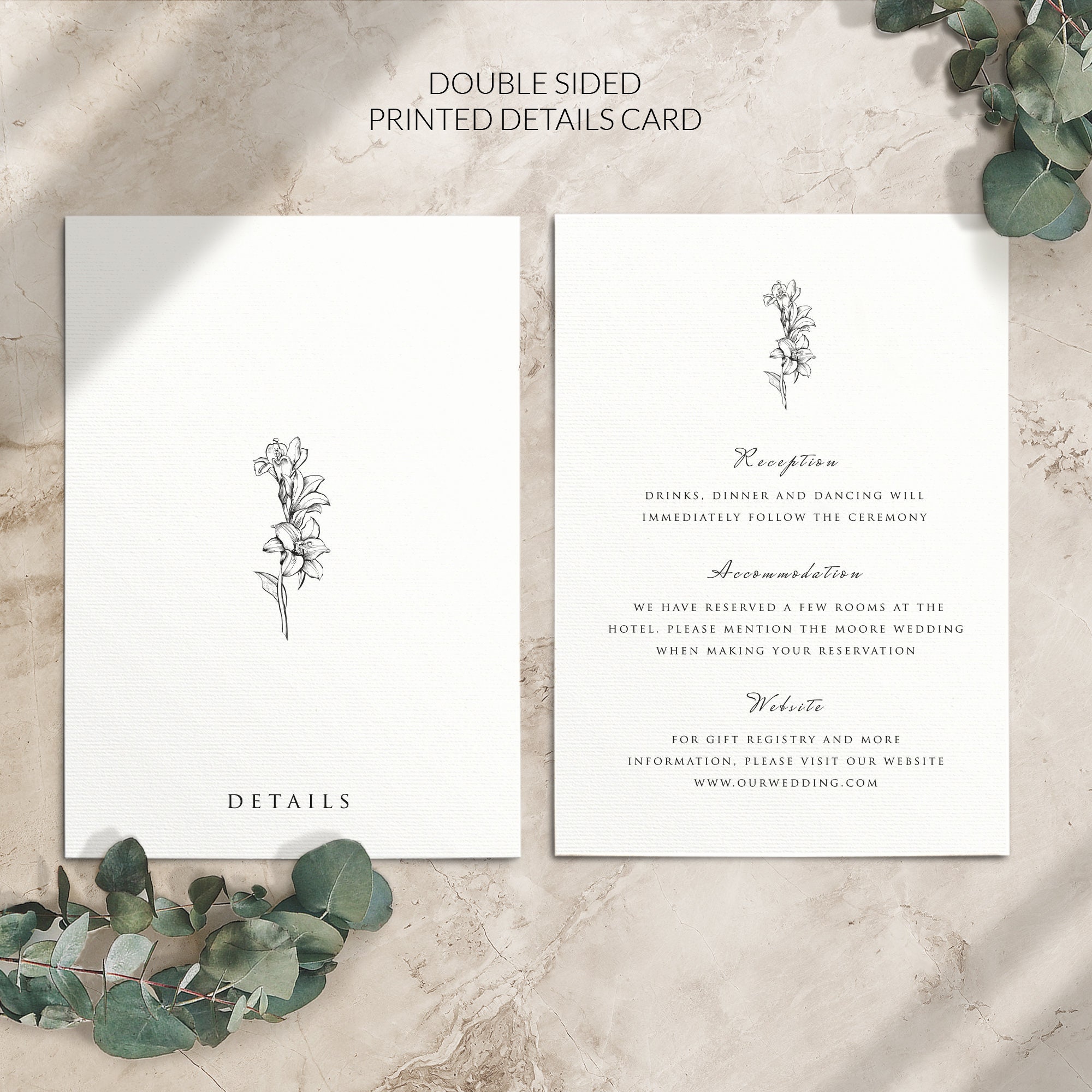 Simple Wedding Invitation - Wedding Invitation Set - Modern Wedding ...