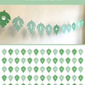 Safari Bunting, Jungle Party Birthday Banner, Tropical Leaves Jungle ...