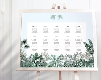 Wedding Seating Plan Sign - Digital - Etsy UK