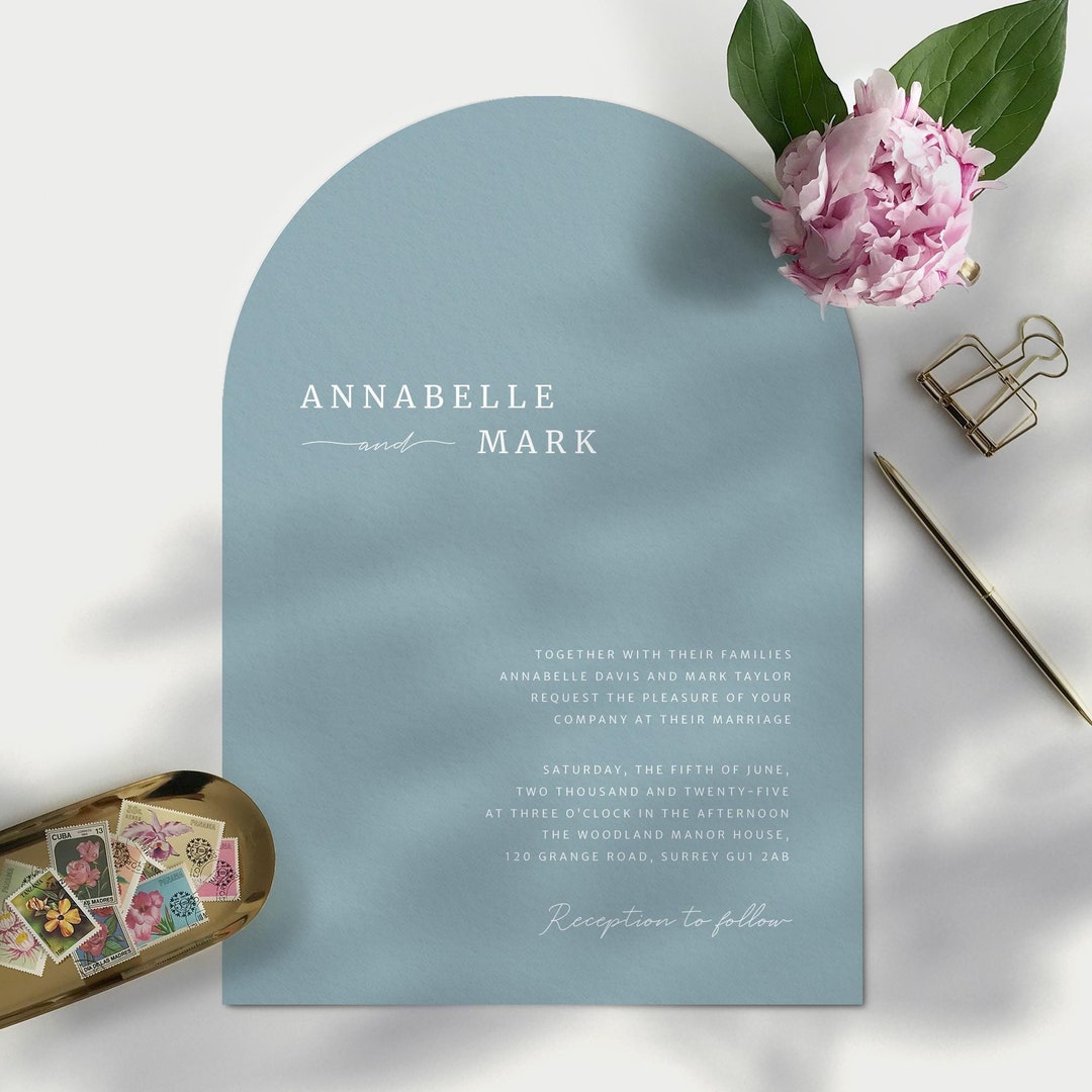 Elegant Arch Wedding Invitation Suite, Unique Wedding Invitations ...