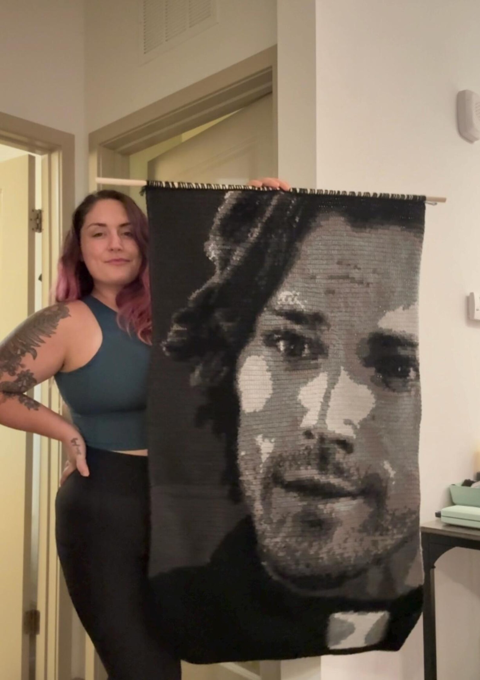 Large Priest Sammy Supernatural Crochet Tapestry - Etsy